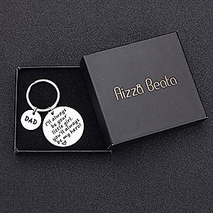 Fathers Day Dad Gift from Daughter Birthday Keychain Gift for Father Daddy Father in Law Stepdad Present Christmas Valentine Thanksgiving Gift for Papa Dad from Little Girl Kids Stocking Stuffer