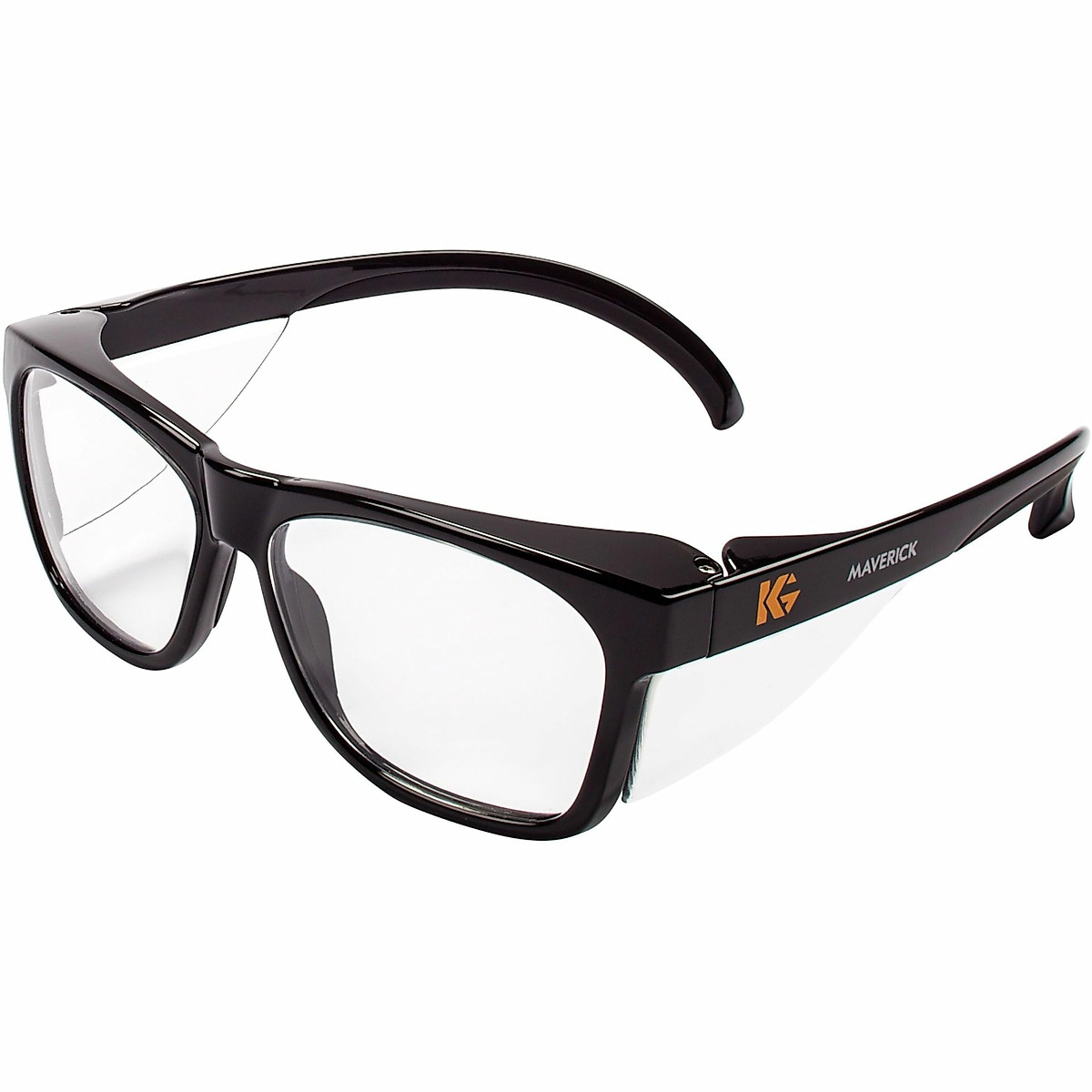 KleenGuard™ V30 Maverick Eye Protection (49309), with KleenVision™ Anti-Fog Coating, Clear Lenses, Black Frame (Qty 1)