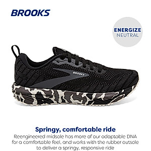 Brooks Women’s Revel 6 Neutral Running Shoe - Black/Luna Rock - 9 Medium
