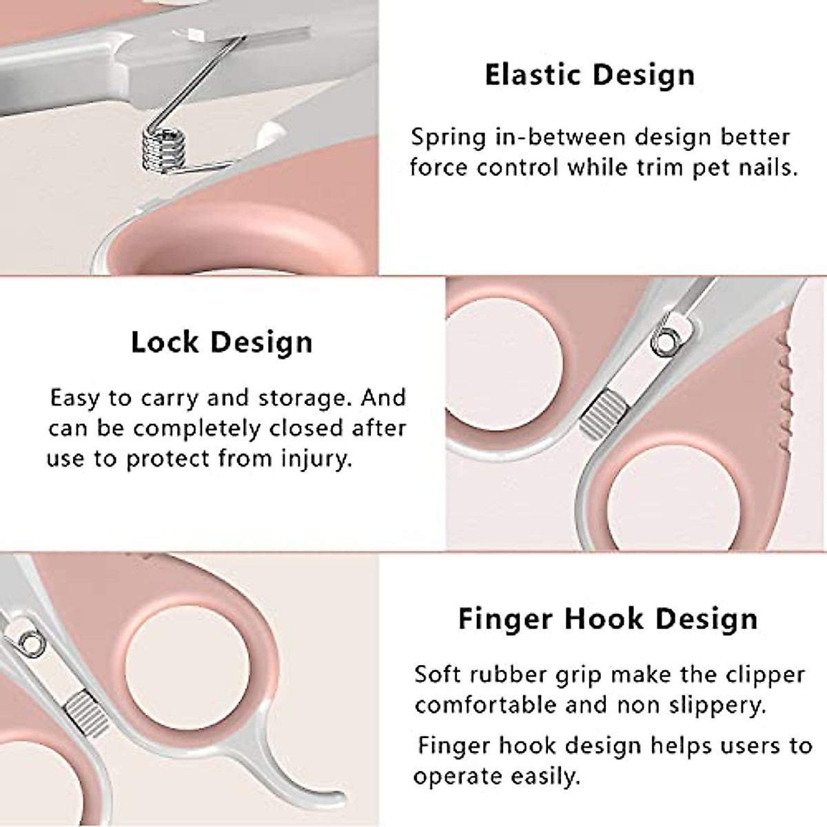 VOVIGGOL Cat Nail Clippers with Safety Guard and Sharp Angled Blade, Best Grooming Tool Cat Claw Trimmer Cat Scissors Pet Nail Clippers for Cats Kitten Puppy Rabbit Bird Ferret and Small Dog