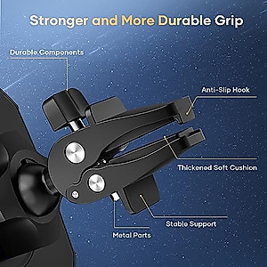 Wireless Car Charger Mount with Strong Magnetic Phone Grip, [Multi-Directional Adjustable] Convenient Wireless Charging Car Holder for iPhone 14/13/12/11/Pro Max/Samsung Galaxy (Mag-Safe)