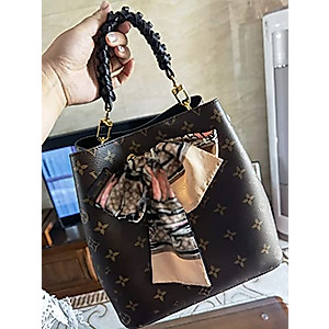 TOURDREAM Braided Handle for Beaubourg Hobo Top Handle Neonoe Strap Pouch Pochette Handle (Black)