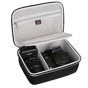 Aproca Hard Storage Travel Protective Case, for Canon EOS Rebel T7 DSLR Camera and Lens