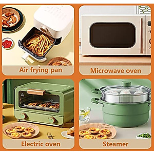 Disposable Air Frying Pan Paper 100 Pcs 7.9 Inch Non Stained for Microwave Oven Fryers Basket Frying Pan, Food Grade Microwave Baking Paper