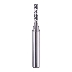 SpeTool Spiral Router Bits with DownCut 1/8 inch Cutting Diameter, 1/4 inch Shank CNC Bits Solid Carbide End Mill for Wood Cut, Carving