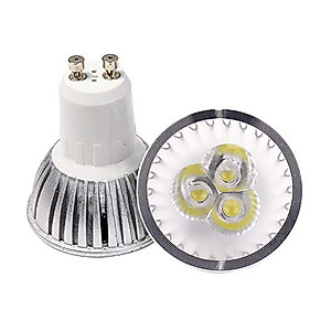 MODOAO 3W GU10 LED Bulbs, Dimmable Spot Light Bulb,Recessed Lighting,110 Volts 30 Degree Beam Angle, 30W Halogen Bulbs Equivalent,300LM,6000K Cool White 6 Pack