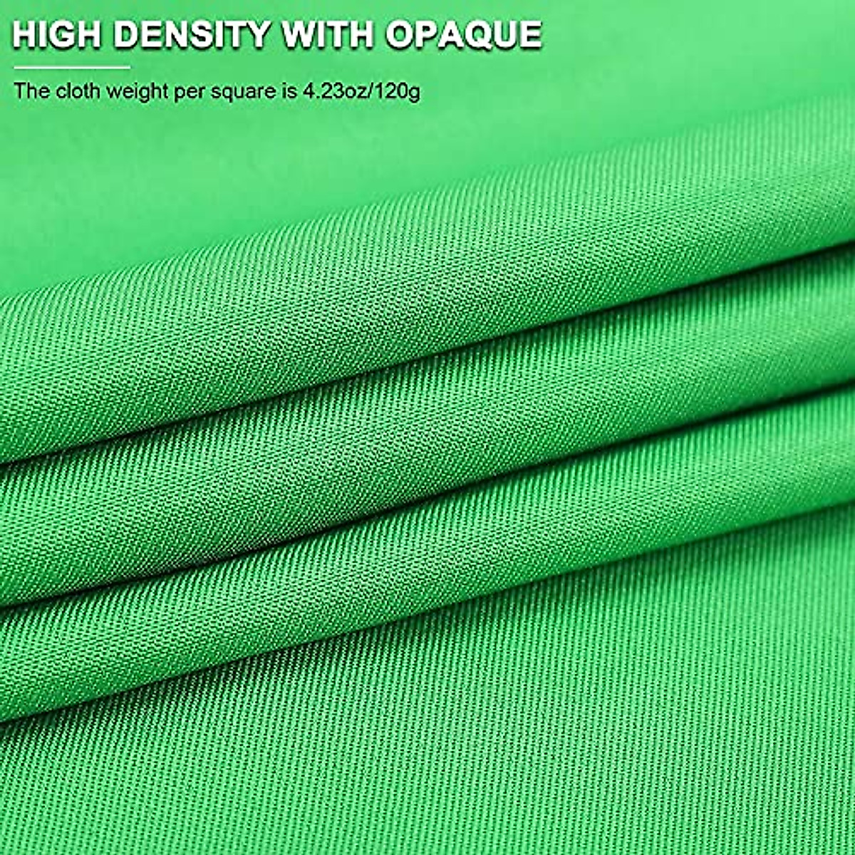 10 X 7 FT Green Screen Backdrop for Photography, Chromakey Virtual GreenScreen Background Sheet for Zoom Meeting, Cloth Fabric Curtain with 4 Clamps for YouTube Video Studio Calls Streaming Gaming VR
