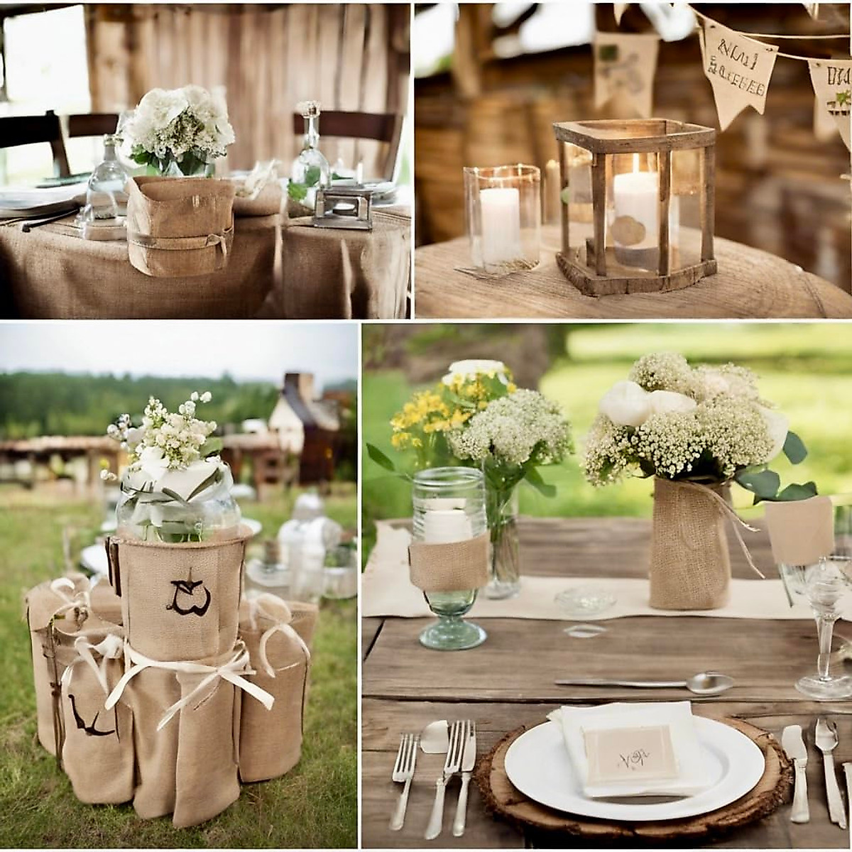 40 inches Wide x 24 feet Long Burlap Roll - Premium Jute Liner | Heavy Duty (7 oz) | Frost Guard Seed Cover for Gardening | Natural Jute-Burlap - 8 yds | Ideal for Erosion Control,Table Runners,Decor