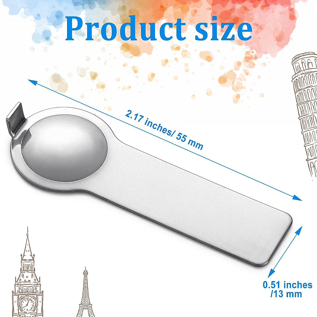 Blulu 2 Pcs 9mm Italian Charm Opening Tool Double Sided Italian Charm Tool for Adding and Removing 9mm Bracelets