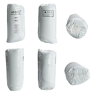 Anvo Cervical Neck Pillow for Neck and Shoulder Pain - Memory Foam Neck Pillows for Pain Relief Sleeping, Side Sleeper Pillow, Contour Orthopedic Firm Pillow for Back Stomach Sleeper - Blue