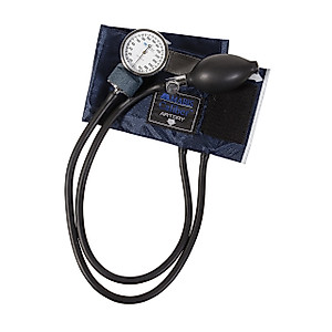 MABIS Aneroid Sphygmomanometer, Pediatric Cuff Size 7.2" to 11.3", Professional Manual Blood Pressuer Cuff with Zipper Case, Caliber Series, Child Cuff