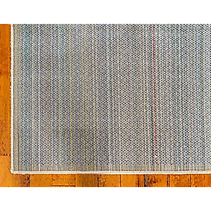 Unique Loom Solo Collection Solid, Plush, Kids, Modern Area Rug, 5 ft x 7 ft 7 in, Yellow