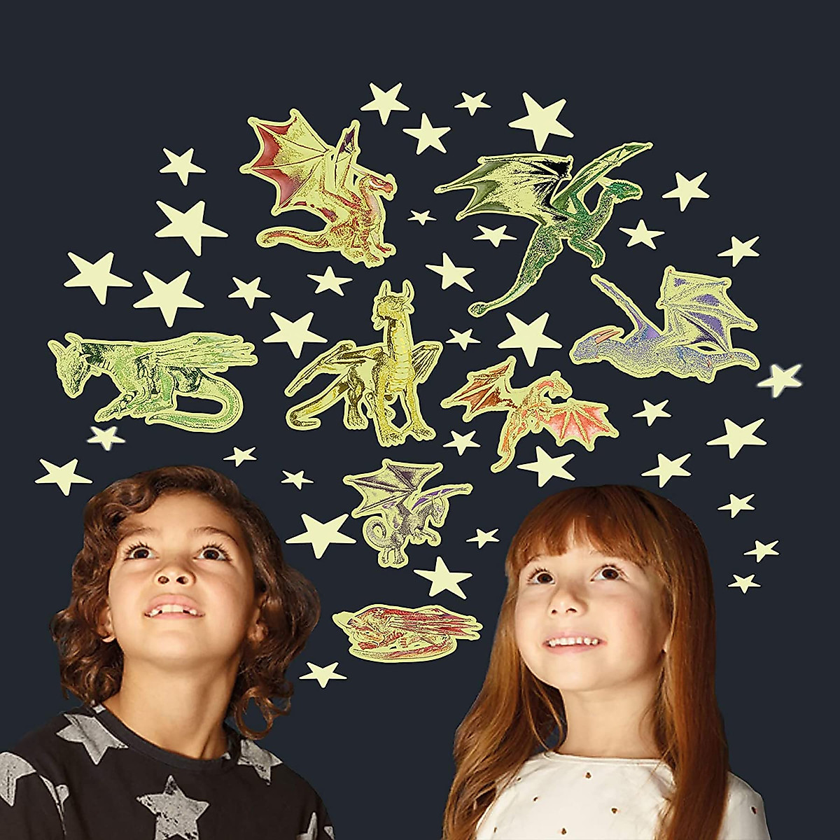 The Original Glowstars Company Glowstars & Dragons Eight Glow Dragons