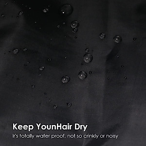 Auban Extra Large Shower Cap, Waterproof Reusable Hair Cap, XL Satin Lined Shower Bonnet for Women Men Thick Long Hair, Braids, Dreadlocks(Adjustable)