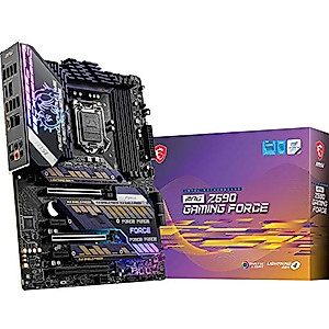 MPG MPG Z590 Gaming Force Gaming Motherboard (ATX, 11th/10th Gen Intel Core, LGA 1200 Socket, DDR4, PCIe 4, CFX, M.2 Slots, USB 3.2 Gen 2, DP/HDMI, Mystic Light RGB)