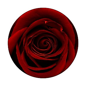 Red Rose Floral Flower PopSockets Standard PopGrip