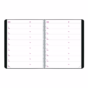 Brownline 2023 DuraFlex Monthly Planner, 14 Months, December 2022 to January 2024, Twin-Wire Binding, 8.875" x 7.125", Black (CB1200V.BLK-23)