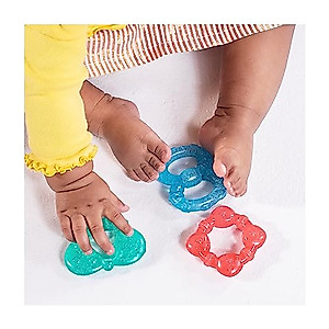 Bright Starts Gel-Filled 3 Pack - BPA Free - Chillable Teething Toy, Ages 3 months +