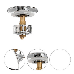 Cabilock Tub Stopper Bathtub Drain Tub Stopper Bathtub Drain Copper Bathtub Plug Replacement Bath Up Waste Plug Flat Seal Brass Bathroom Tub Drain Drainer Strainer Tub Drain Stopper Tub Drain Stopper