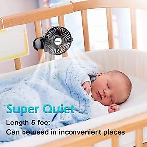 Xnarew 5FT Micro USB Charger Cable for Mini Fan, Compatible with BESKAR, SkyGenius, opolar, VersionTECH, Aluan, TriPole Fans, 2A Fast Charging, 1.5m