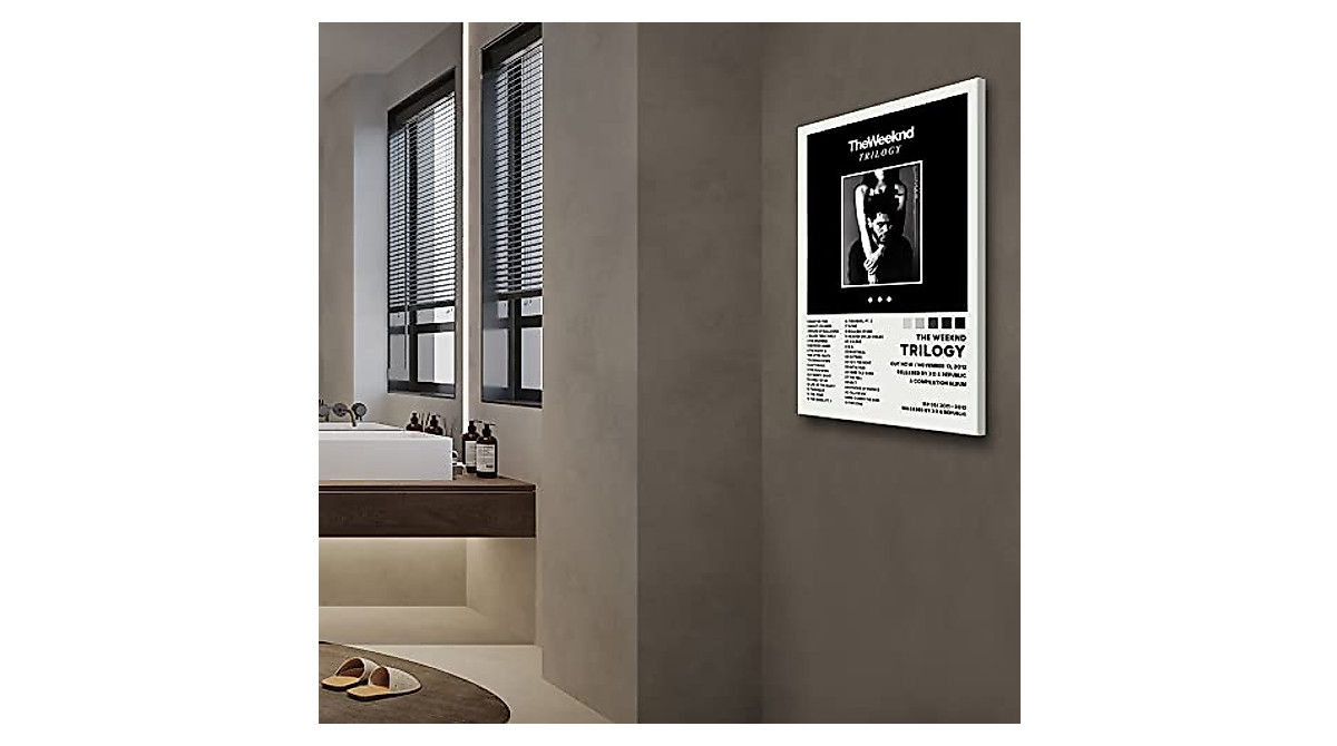 The Weeknd Poster Trilogy Canvas Wall Art - Vintage Music Decor