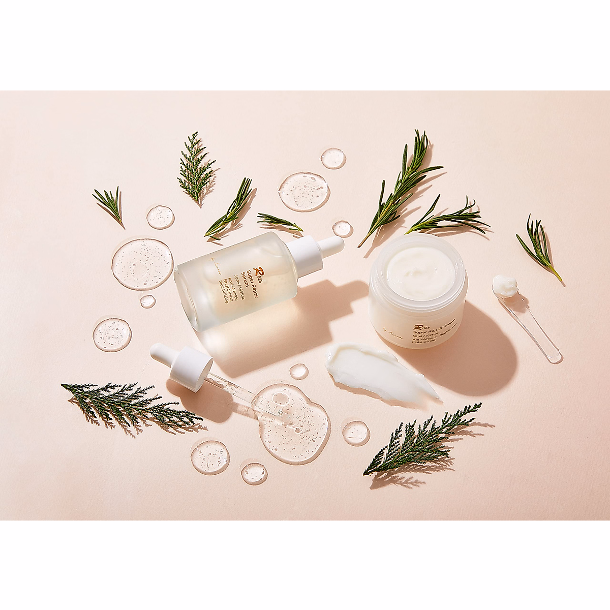 R828 Super Repair Moisturizing Glowing Elastic Skin Recovery Serum 50ml / Korean Skin Care K Beauty with Glutathione, Vitamin C, Niacinamide, and Collagen