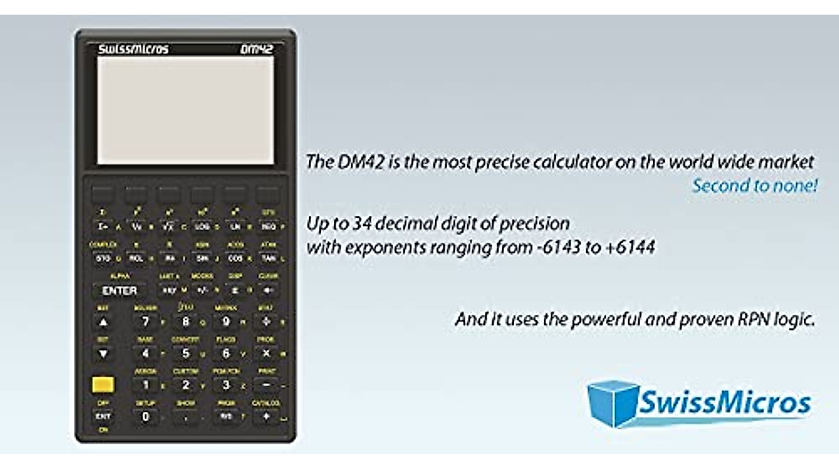 DM42 High-Precision Scientific Calculator | SwissMicros