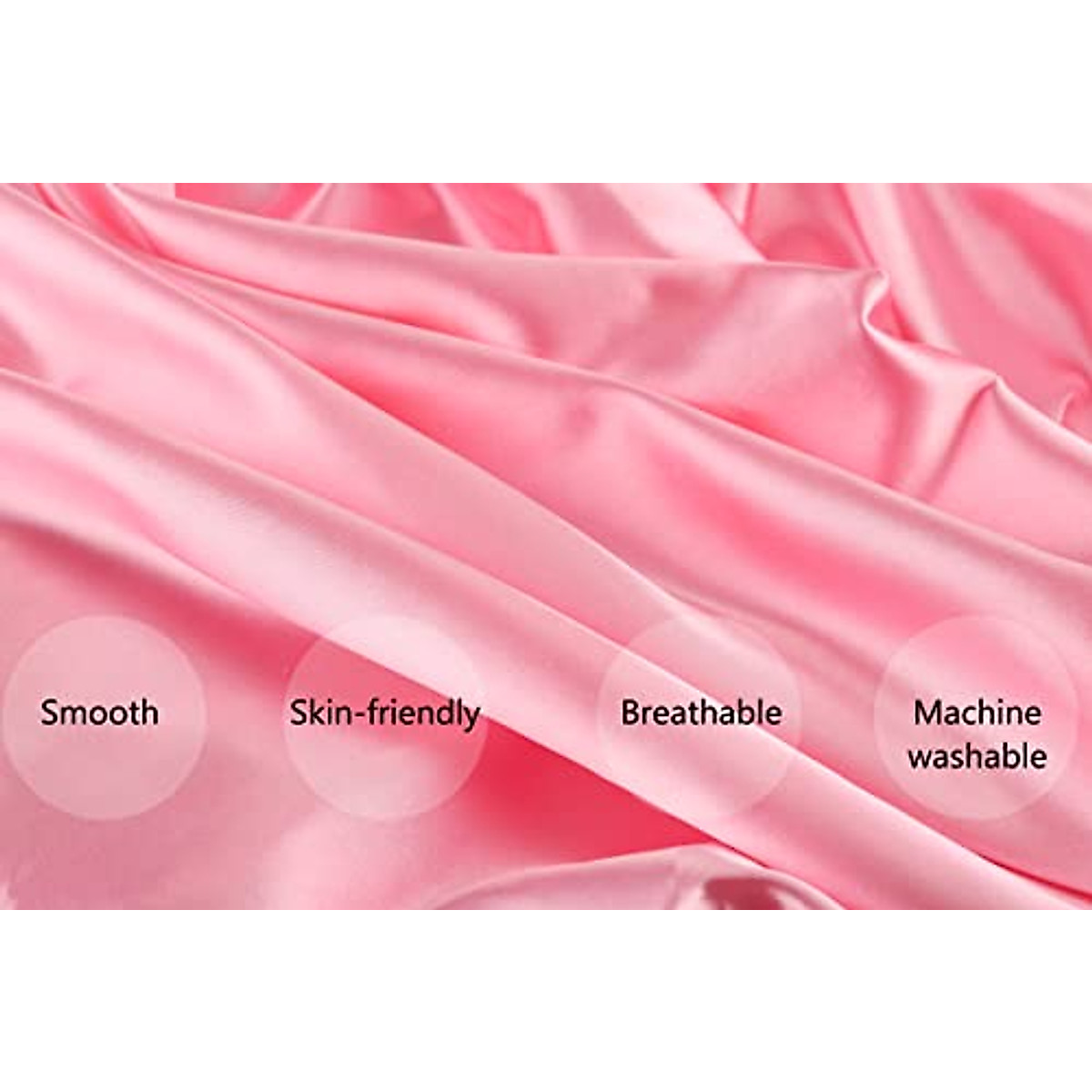 Satin Changing Pad Cover Set 2 Pack Ultra Soft Silk Protect for Baby Hair and Skin Cradle or Bassinet Sheets, Grey & Pink