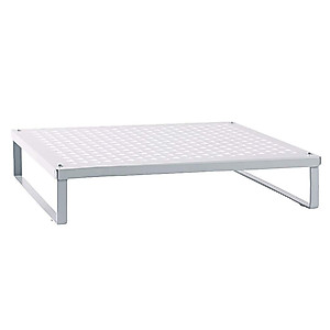 Hemoton Microwave Oven Rack Shelf Toaster Stand Kitchen Counter Seasoning Storage Rack Cabinet Organizer for Kitchen Utensils Towels Spices (Grey)