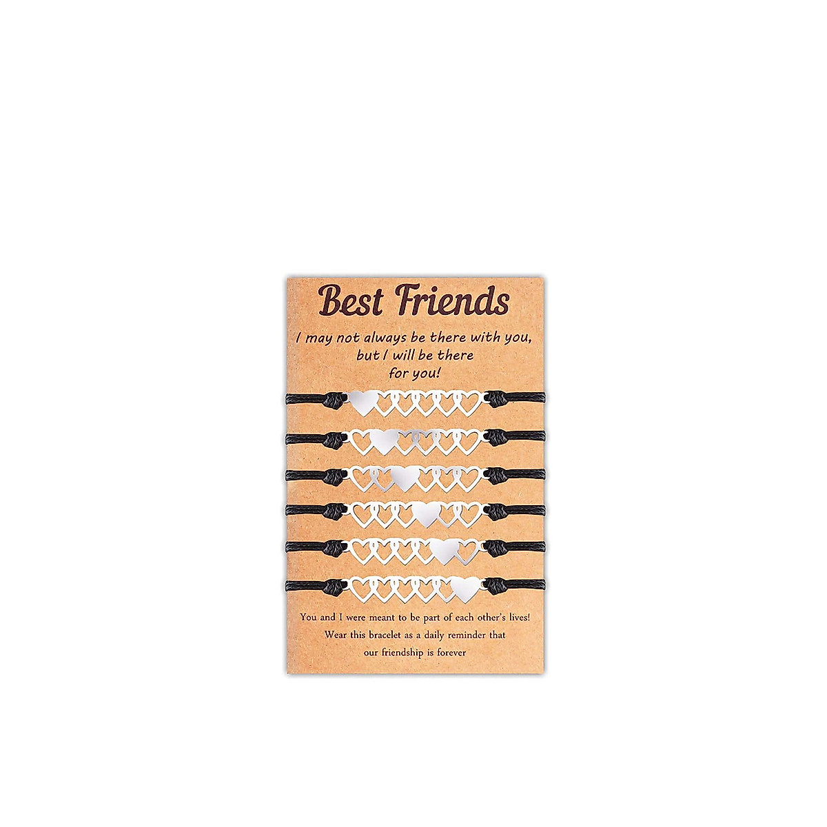 Best Friend Bracelets for 3/4/5/6 Bff Bracelets Friendship Bracelets Gifts for Women Teen Girls, Copper, other