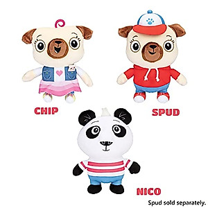 Doloowee Plush Nico and Chip Toys Best Buddies Official Licensed 8” Chip and Nico Stuffed Animal Toy Plush in 2-Pack Bundle