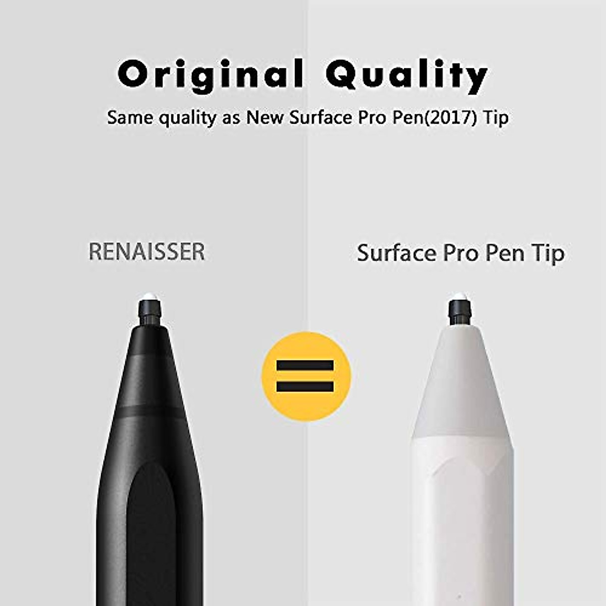 RENAISSER Pen Tips for Surface Pen, Made in Japan, Original HB-Type, Compatible with Microsoft Surface Pro 2017 Pen, Surface Pro 4 Pen, Raphael 520/520C/520BT/530, 3 Packs