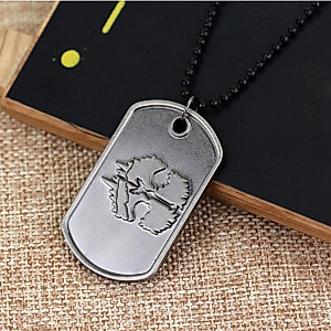 IMIKE Cod Necklace PS4 Games Limited Edition Cod Ghosts Pendant Punk Rock Accessories Cod Pendant Necklace for Men Women