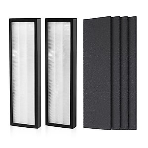 Replacement Filter C Compatible with G-Guardian AC5000 AC5000E AC5250PT AC5350B AC5350W AC5300B Air Purifiers. 3-in-1 True HEPA High Filtration Air Purifier Filter, 2 Pcs