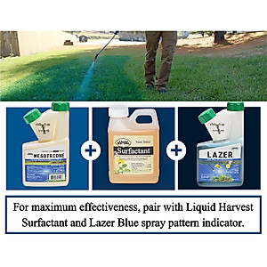 Liquid Harvest Mesotrione - 32oz - Mesotrione Concentrate (Compare to Tenacity) - Pre and Post-Emergent Weed Killer for Lawn and Turf Grasses