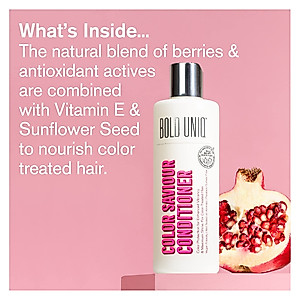 BOLD UNIQ Color Safe Conditioner – Anti-Fade Hair Conditioner for Color Treated Hair – Infused with Sunflower Extract. Maintain and Protect Vibrancy & Shine - Cruelty Free & Vegan 8 Fl. Oz