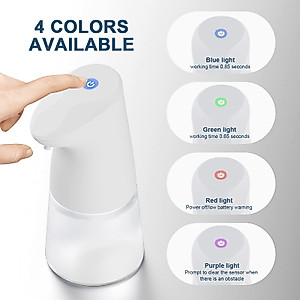 Liquid Hand Wash, 450ml Automatic Touchless Soap Dispenser for Bathroom for Kitchen (Foam)