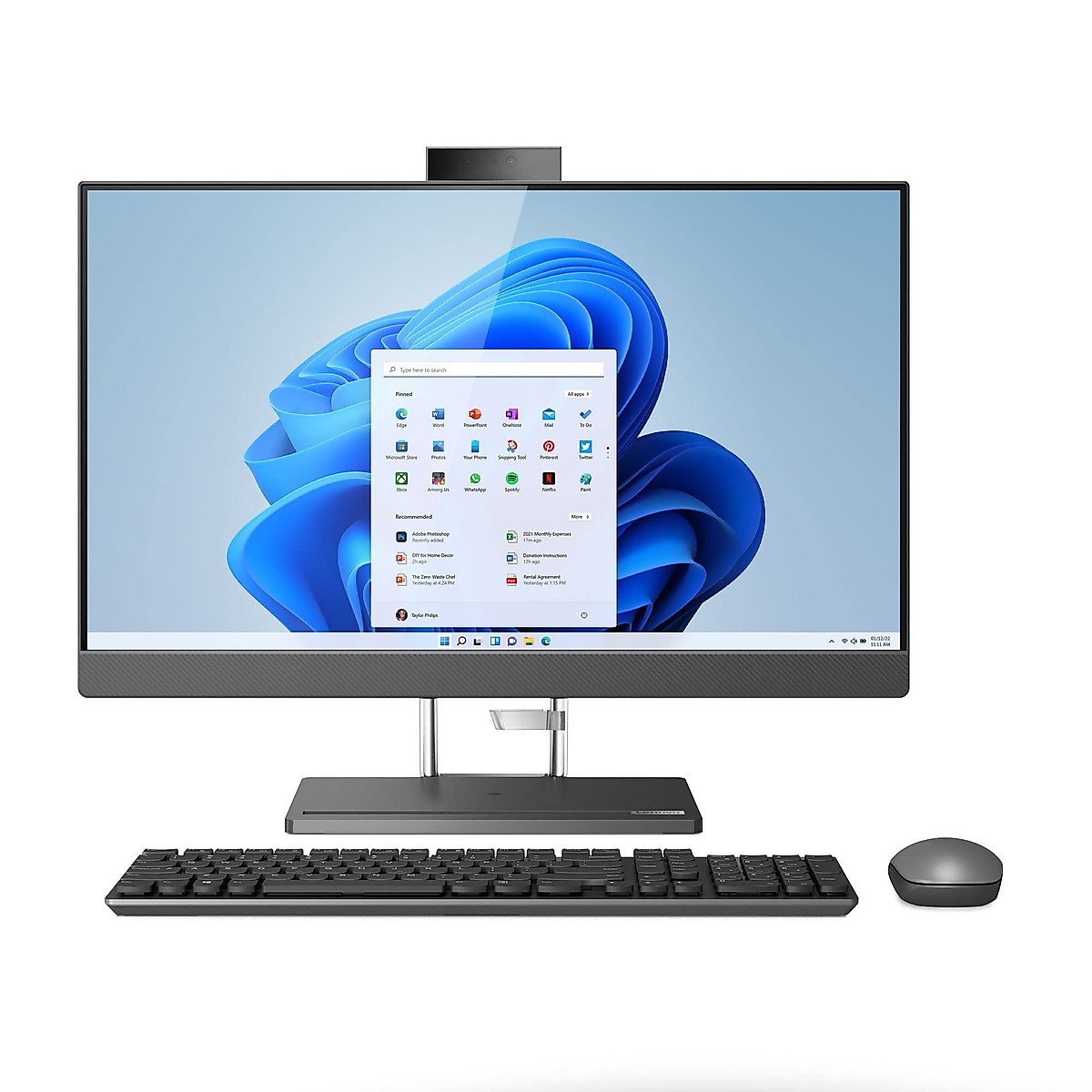 Lenovo IdeaCentre AIO 5i 27" QHD Touchscreen All-in-1 Desktop Computer - 12th Gen Intel Core i7-12700H 14-Core up to 4.7 GHz CPU, 16GB DDR5 RAM, 1TB NVMe SSD, Intel Iris Xe Graphics, Windows 11 Home