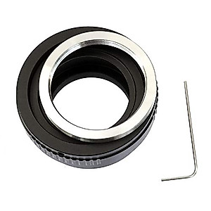 Fotasy Copper Adjustable M42 Lens to E Mount Adapter, 42mm Screw Mount to E Mount, Compatible with Sony a7 a7R a7s II III IV a9 a7c Alpha 1 a6600 a6500 a6400 a6300 a6100 a6000 a5100 a5000 a3500 ZV-E10