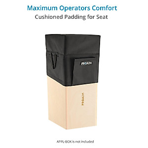 PROAIM Comfort Cushion Seat for Vertical Apple Box. Turns The Hard Box into a Comfy Chair. Give Your Crew The Comfort They Deserve. Soft, Durable and Easy to Carry (AB-FL-VCN)