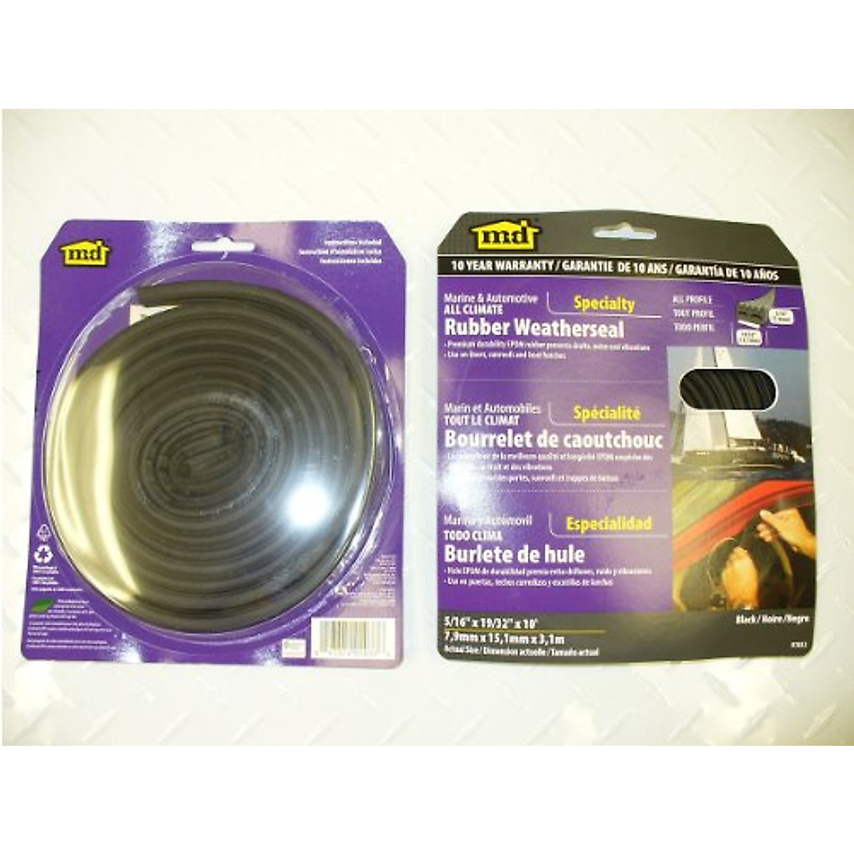 10 feet Weather Seal Strip, Marine Weather Stripping - MD Building Products 01033