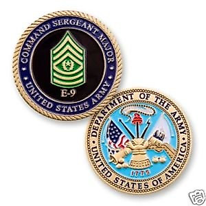 Coins For Anything, Inc Army E9 Command SGT. Major Coin