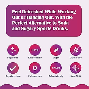 Ultima Replenisher Hydration Electrolyte Powder- 30 Servings- Keto & Sugar Free- Feel Replenished, Revitalized- Naturally Sweetened- Non- GMO & Vegan Electrolyte Drink Mix- Lemonade