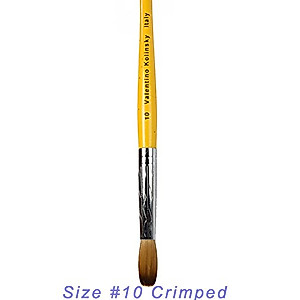 Valentino - Acrylic Nail Brush (Size #10 Crimped)