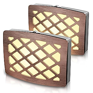 Vintage LED Night Light [2 Pack], 120LM, Dimmable Night Light, Night Lights Plug Into Wall, Dusk-To-Dawn Sensor, Adjustable Brightness for Home Decor, Bedroom, Bathroom, Hallway, Warm White 3000K