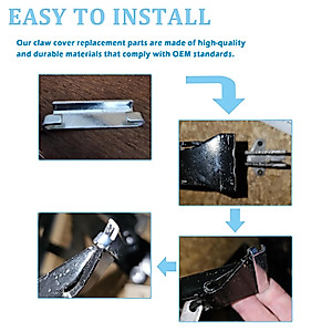 Follde Stainless Steel Pawl Cap, for Lazy Boy Recliner Replacement Parts, for Lazyboy Recliner Rocker Ratchet Parts (Set of 2)