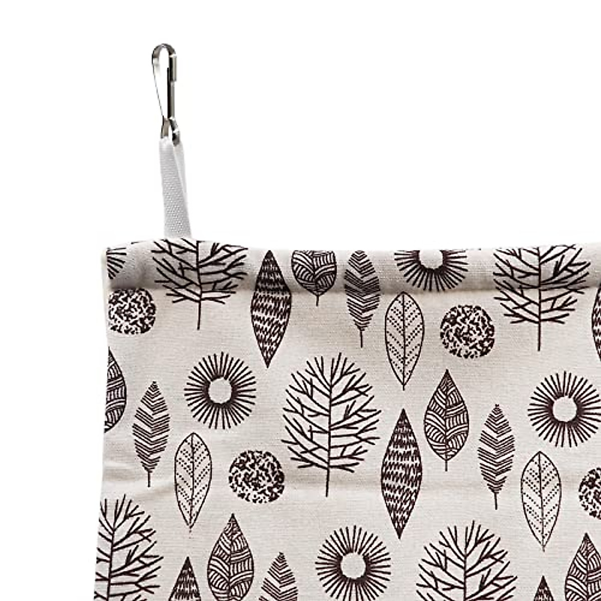 2PCS Hanging Winter Warm Bird Bed, Bird Nest House, Bird Hanging Hammock House, Plush Snuggle Bird Hammock, Hideaway Cave Bed Tent for Hamster Budgies Parakeet Cockatiel Lovebird Parrot (Leaf)