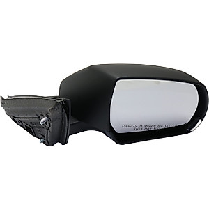 Kool Vue Driver & Passenger Side Power Heated Mirrors for Cadillac ATS 2014-2018 With Signal Light; Without Memory & Puddle Lamp Paintable Sedan