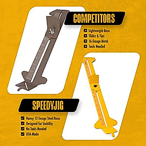 SpeedyJig XL Paracord Bracelet Kit & Jig | Adjustable Frame | Craft 4” to 18” Survival Bracelets, Jewelry, Keychains | Craft Idea for Adults & Children | Includes Cords & Buckles | USA Made