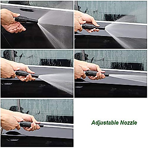 BOSNELL Lightweight Metal Garden Hose, 25FT Stainless Steel 304 Water Hose with 2 Free Nozzles, Ultra Flexible and Tangle Free